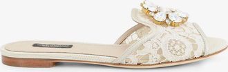 Dolce & Gabbana Rainbow lurex lace sandals - DOLCE & GABBANA - gender_Woman