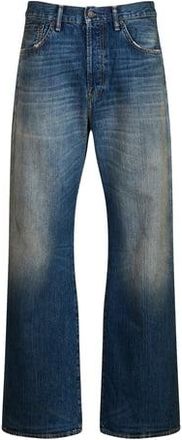 Acne Studios Jeans large d&eacute;lav&eacute; en coton
