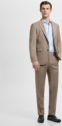 Mango Chemise costume slim-fit 100 % coton structure bleu ciel - Homme - XXL - MANGO MAN