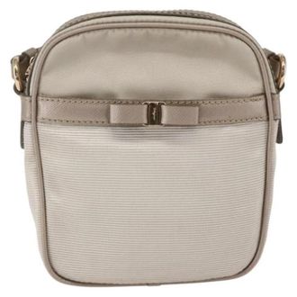 Ferragamo Pre-owned Nylon Schultertasche - - Pre-owned - Damen - Beige - ONE SIZE
