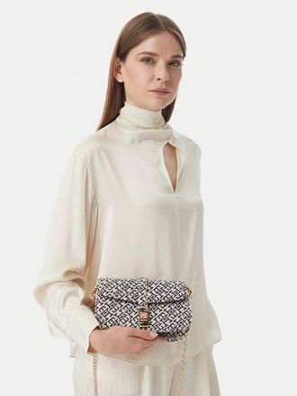 Tommy Hilfiger Handtasche Th Heritage Chain Cross Jacquard AW0AW19320 Dunkelblau