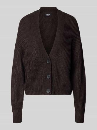 Only Boxy Fit Strickjacke mit V-Ausschnitt Modell CAROL