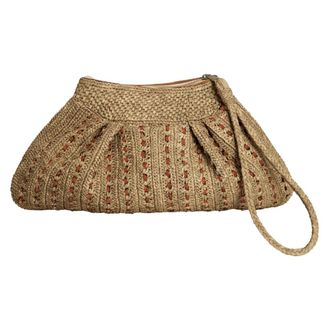 Ibeliv Mezzo Raffia Clutch - - Bags - Damen - Beige - ONE SIZE