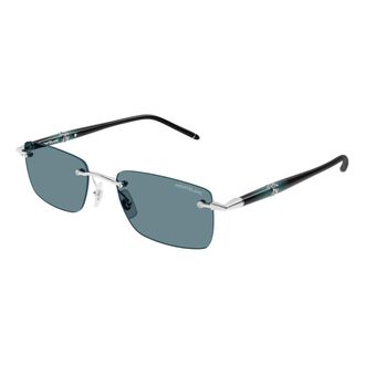 Montblanc Montblanc - Lunettes de soleil Mb0344S - Homme - Accessoires - Gris - Taille: 54 MM