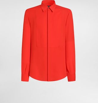 Dolce & Gabbana Hemd Martini Aus Cr&ecirc;pe-de-chine-seide - Mann Hemden 40