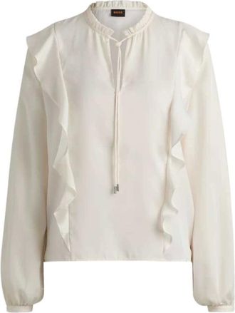 HUGO BOSS Femme, Blouses et Chemises, Blanc, Taille: 40 FR Chemise &Eacute;l&eacute;gante pour Homme