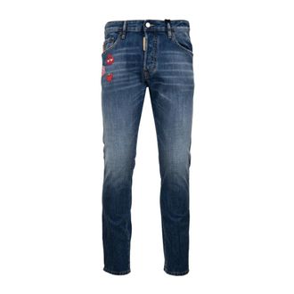Dsquared2 Herrenknopf Jeans mit Pac-Man Details - - Jeans - Herren - Blau - 2XL