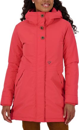 Alife And Kickin ALIFE and Kickin HannaAK Coat - Damen Winterjacke Parka - Mantel mit Kapuze - Perfekt f&uuml;r Kalte Tage, Herbst & Winter - Robuste Jacke Fuchsia XS