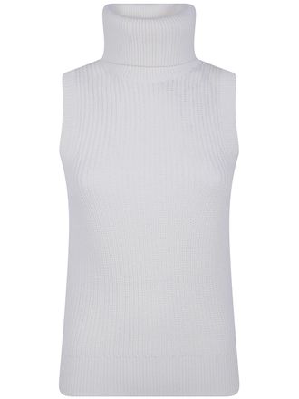 Michael Kors Sweater Sleeveless Cotton Sleveless Turtle Neck