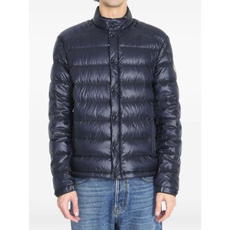 Moncler Homme, Vestes, Bleu, Taille: S Selves Short Down Jacket