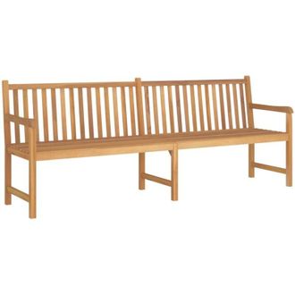 vidaXL Vidaxl - Gartenbank 228 cm Massivholz Teak