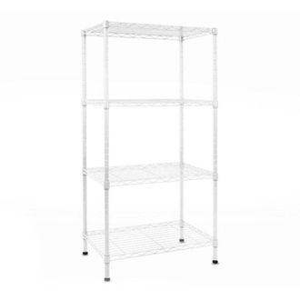 Mammut Metallregal Rocky Pulverbeschichtet wei&szlig; 5 B&ouml;den 55 x 35 x 140 cm