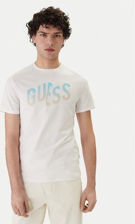 Guess T-Shirt F6GI02 J1314 Wei&szlig; Slim Fit