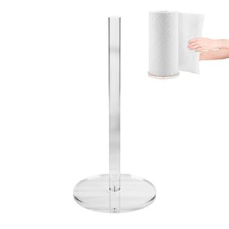 Generic K&uuml;chenpapierhalter Arbeitsplatte,Rutschfeste Lagerung K&uuml;chenpapierverteiler - Transparente Arbeitsplatte Papierrolle Halter,F&uuml;r Zuhause Badezimmer Woh
