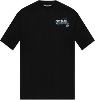 Versace Jeans Couture Homme, Tops, Noir, Taille: M T-Shirt Imprim&eacute;