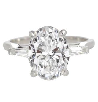 Verde 2.7ct Oval Cut Lab-grown IGI Diamond Ring