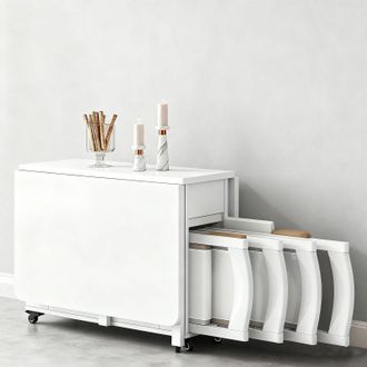 Generic Esszimmer Ausziehbarer Klapptisch Esstische im Mid-Century-Modern-Stil mit wasserfester Holzplatte Esszimmermöbel Einfache Montage for 6-8 Personen Pl