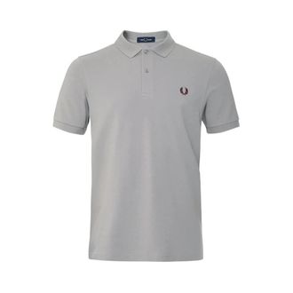 Fred Perry Slim Fit Plain Polo - - Tops - Herren - Grau - 2XL