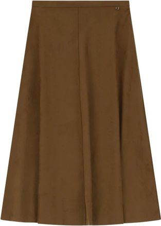 Dixie Femme, Jupes, Brun, Taille: 40 FR Jupe Midi Taille Haute