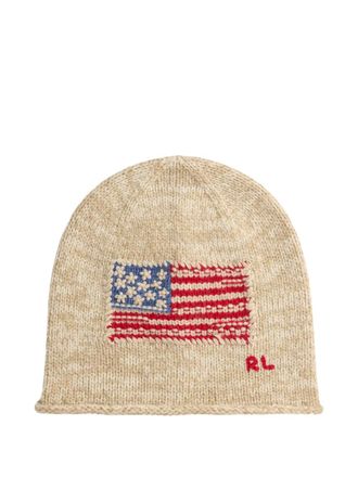 Polo Ralph Lauren bonnet en maille - Marron