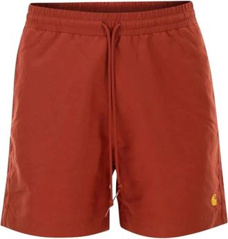Carhartt Work in Progress Homme, Maillots de bain, Rouge, Taille: L Chase Swim Trunks