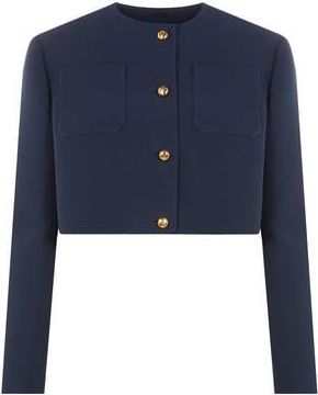 Prada Veste courte en laine et soie