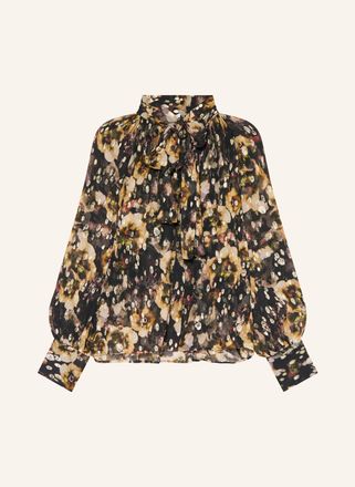 Mrs & Hugs Mrs & Hugs Schluppenbluse Aus Seide Mit Glitzergarn schwarz