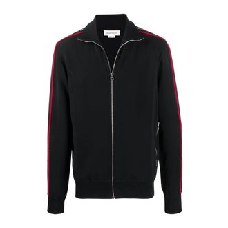 Alexander McQueen Logo Sweatshirt mit Seitenlogo - - Sweatshirts & Hoodies - Herren - Schwarzk - L