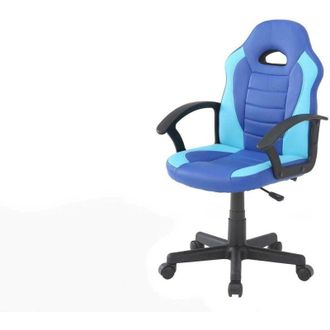 Serena Serena - Gaming-St&uuml;hl Hervey, Kinder-Gaming-Sessel, Schreibtischstuhl, Cm 56x55h89/100, Blau und hellblau