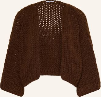 Maiami Maiami Strickh&uuml;lle Mit 3/4-Arm Und Alpaka braun