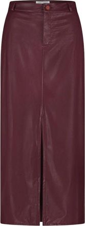 Jane Lushka Ger&uuml;schter Minirock - - Skirts - Damen - Rot - S