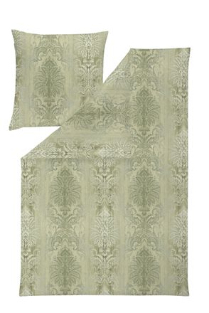 ESTELLA Mako Jersey Bettw&auml;sche Rinaldo 135x200-80x80 6138-540 Oliv