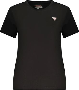 Guess Femme, Tops, Noir, Taille: 40 FR T-shirt &agrave; manches courtes
