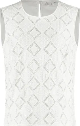 Gerry Weber Femme, Tops, Blanc, Taille: 38 FR Bluse ohne Arm