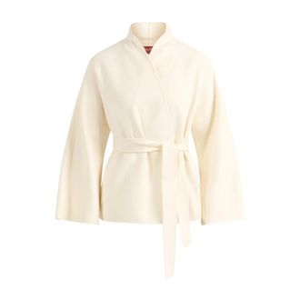 Max Mara Damen, M&auml;ntel, Wei&szlig;, SGr&ouml;&szlig;e