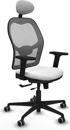 Piqueras y Crespo Jorquera B&uuml;rostuhl mit 2D-Armen, h&ouml;henverstellbarer Lendenwirbelst&uuml;tze und festem Kopfteil, ausgestattet mit Syncro/Traslack und injiziertem Schaumsto