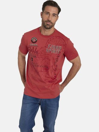 Jan Vanderstorm T-Shirt DOMINIK mit gro&szlig;em nordischen Print