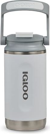 Igloo Tumbler 12 - Bouteille isotherme en inox 340 ml, blanche. &Eacute;tanche, compatible boissons gazeuses, lavable au lave-vaisselle. Sans BPA, parfaite pour sp