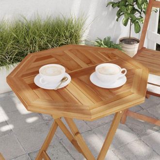 vidaXL Dessus de table 60x60x2,5 cm octogonal bois de teck massif - Vidaxl