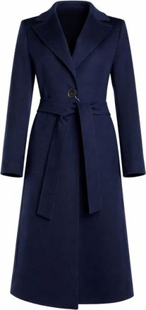 Loro Piana Femme, Manteaux, Bleu, Taille: 36 FR Manteau Long en Tissu