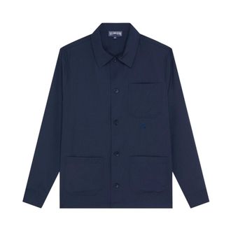 Vilebrequin Corentin Woll-Overshirt - - Jackets - Herren - Blau - M