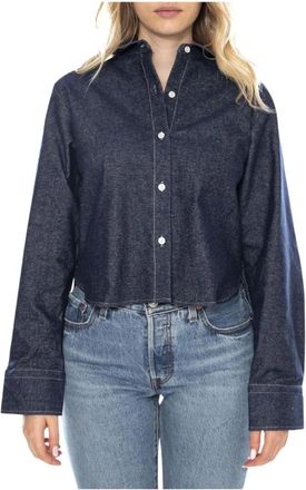 Elvine Femme, Blouses et Chemises, Bleu, Taille: 38 FR Norie Shirt