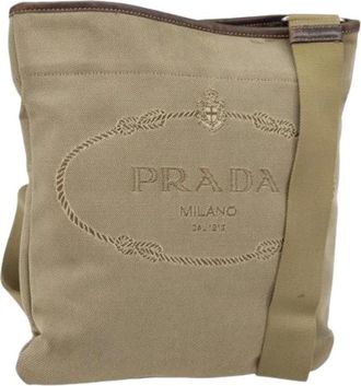 Prada Sac bandouli&egrave;re vintage Pre-owned - Femme - Pre-owned - Beige - Taille: ONE Size