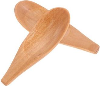 Cabilock Cuill&egrave;re Doseuse En Bois Massif 2 Pcs Petite Taille Cuill&egrave;re &agrave; Grains Et Dosette &agrave; Poudre De Lait Pour Caf&eacute; Moulu Usage La Cuisine Et Cosm&eacute;tique Outil