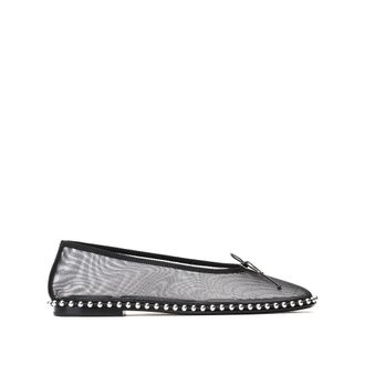 Alexander Wang Schwarze Leder Schuhe mit Schleifen und Nieten - - Shoes - Damen - Schwarzk - 37 EU
