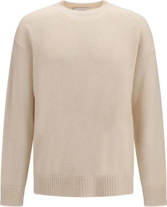 Laneus Pullover aus Kaschmir und Seide mit Rundhalsausschnitt - - Knitwear - Herren - Beige - XL