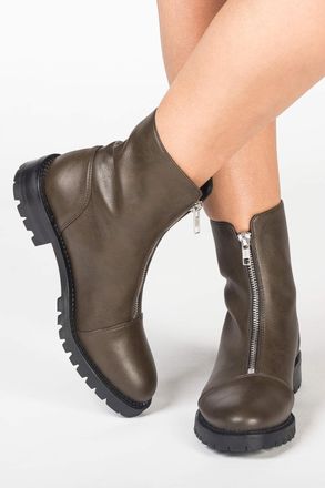 Nae Damen vegan Stiefel Tecla Gr&uuml;n