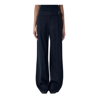Sportmax Femme, Pantalons, Noir, Taille: 36 FR Pantalon Tailleur Jambe Large