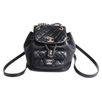Chanel Pre-owned Matelasse Lammfell Rucksack - - Pre-owned - Damen - Schwarzk - ONE SIZE