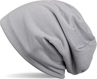 styleBREAKER Bonnet Unisexe en Couleur Unie avec Doublure en Thermo-Polaire, Bonnet dhiver Chaud doublé 04024008, Couleur:Gris